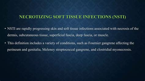 Necrotizing Soft Tissue Infection Pptx