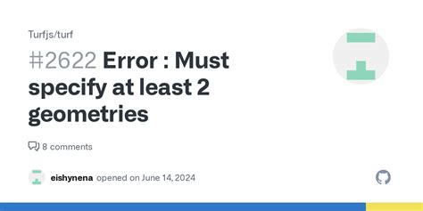 error must specify at least 2 geometries · issue 2622 · turfjs turf