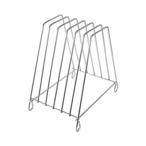 Kh Chrome Cutting Board Rack 6 Slot Kha Hospitality Importer