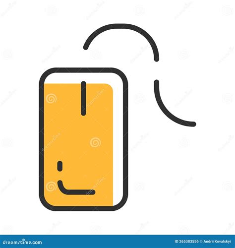 Mouse Cursor Line Icon I Color Vector Illustration Stock Illustration