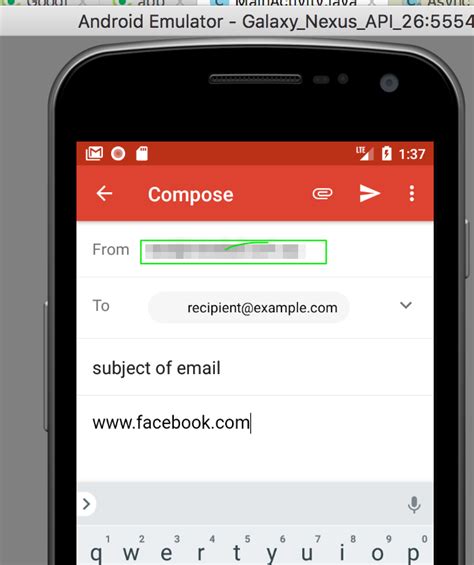 Android Intentactionsend Hyperlink Doesnt Work Stack Overflow