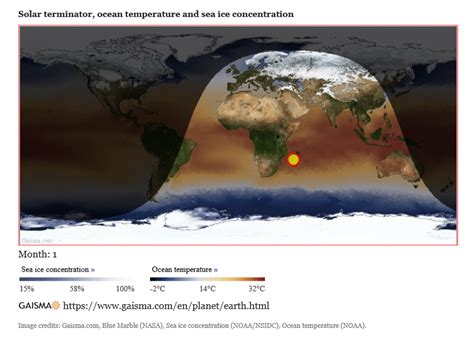 Solar Terminator Ocean Temperature And Sea Ice Concentration Imagery
