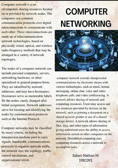 Sabari Nathan M On Linkedin Computernetworking Snsct Snsinstitution
