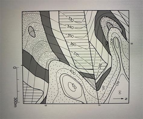 Solved Exercise V The Geologic Map Of An Area Is Given Chegg Com