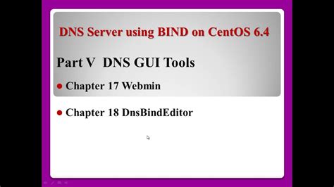 DNS Server Using BIND On CentOS Part YouTube