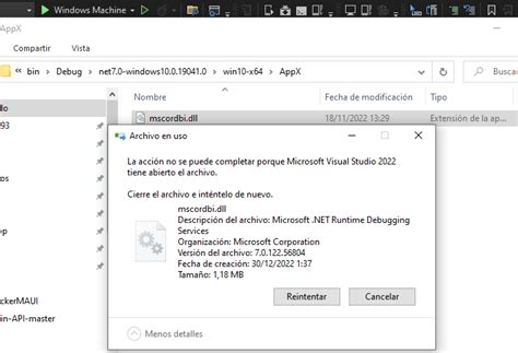 Debugging A Self Contained App Locks Its Mscordbidll · Issue 3081