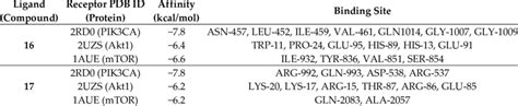 Molecular Docking Parameter Information Download Scientific Diagram