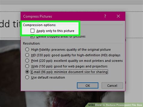 Ways To Reduce Powerpoint File Size WikiHow
