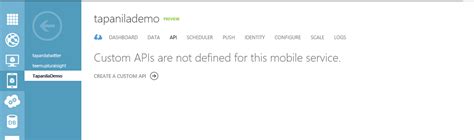 Windows Azure Mobile Services Custom Api For Existing Sql Database