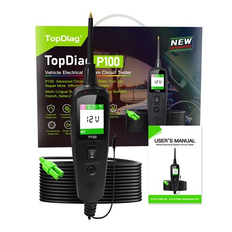 자동차진단도구topdiag 자동차 트럭용 전기 회로 테스터 P100 Ac 저항기 12v 케이블 티몬