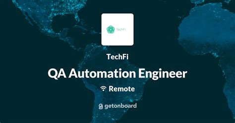 Qa Automation Engineer At Techfi Remote Work From Home Get On Board