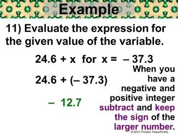 Th Adding And Subtracting Rational Numbers In A PowerPoint Presentation