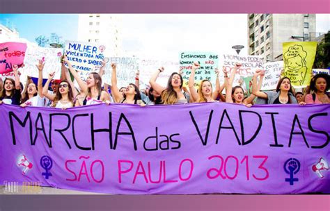 Marcha Das Vadias Reúne 15 Mil Em Sp Vírgula