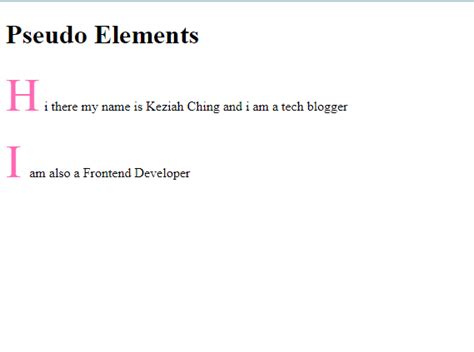 Pseudo Selectors Styling Elements Based On Their State And Position