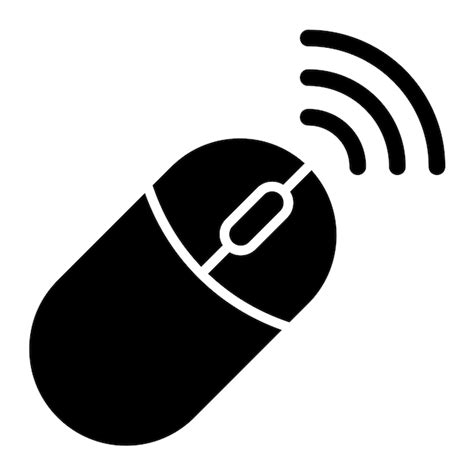 Premium Vector Wireless Mouse Vector Illustration Style