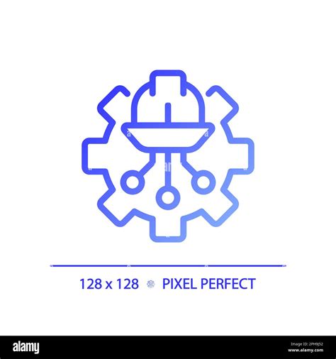 Stem In Engineering Pixel Perfect Gradient Linear Vector Icon Stock Vector Image And Art Alamy