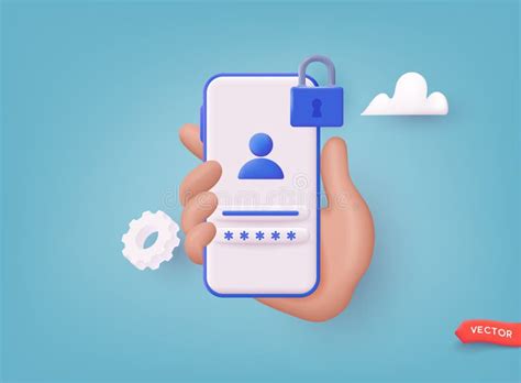 Account Login And Password Form On Smartphone App User Authorization Login Authentication Page