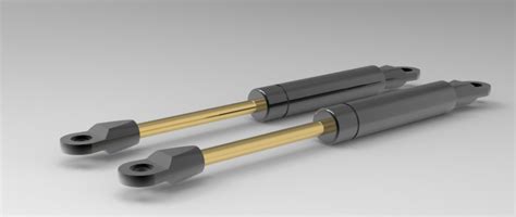 Autodesk Inventor Ipt File 3d Cad Model Of Nitrogen Spring Lmax 281