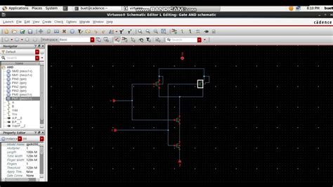 Design Of And Gate Schematic In Cadence Virtuoso Cadence Virtuoso Vlsi Vlsidesign Youtube
