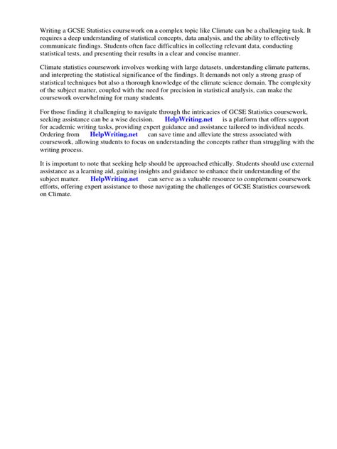 gcse statistics coursework climate pdf statistics understanding