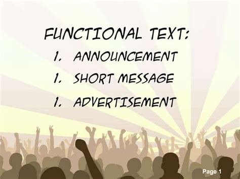 Functional Text Ppt