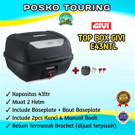 Jual Top Box Givi E43 E43ntl Box Cb150x Verza Vixion Byson Pcx Nmax Xmax Box Motor Touring
