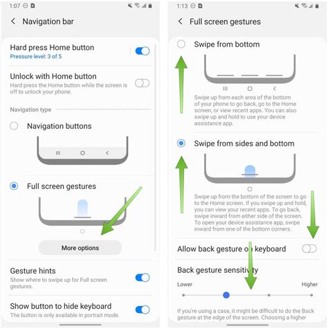enable swipe gesture navigation on your samsung galaxy phone aivanet