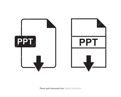 Premium Vector Ppt File Icon Design Vector Illustration