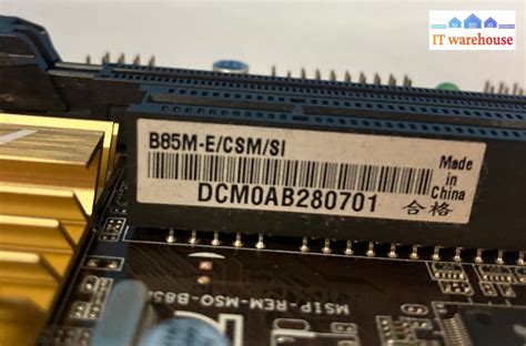 Asus B85m E Motherboard Socket Lga 1150 Ddr3 With I O Shield ~ It Warehouse Vancouver