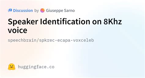 speechbrain spkrec ecapa voxceleb · speaker identification on 8khz voice