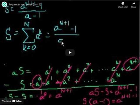 Khan Academy Pre Calculus Sequences And Series Part 2 Instructional Video For 9th 10th