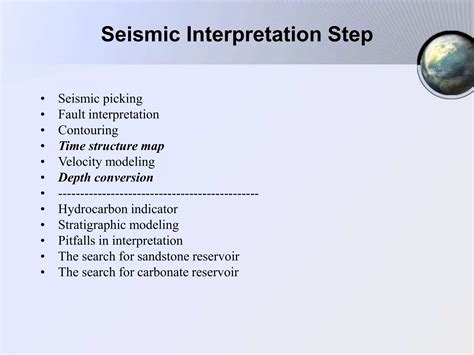 Seismicinterpretation Slides Presentation Ppt