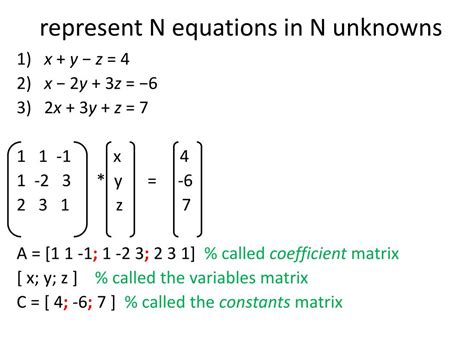 ppt n equations in n unknowns powerpoint presentation free download