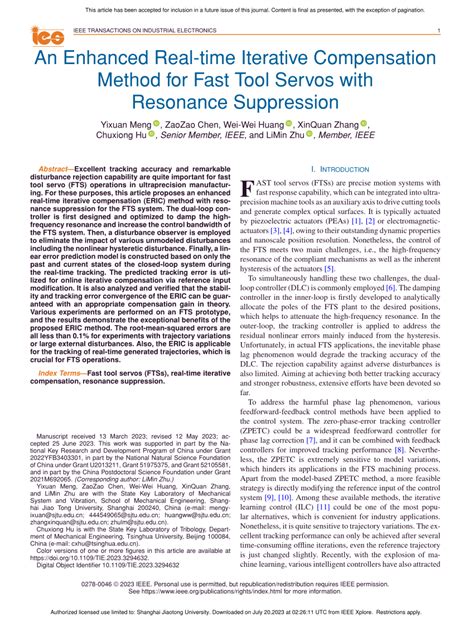 pdf an enhanced real time iterative compensation method for fast tool