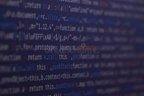 Programming Code Abstract Screen Of Software Developer Computer Script