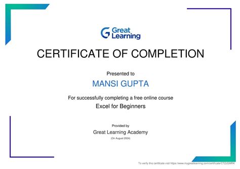 mansi gupta on linkedin greatlearning excel learningjourney