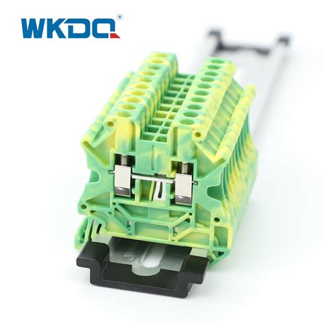 Ut2 5 Yandg Ground Pe Screw Type Terminal Block Din Rail Terminal Block And Ground Terminal Block