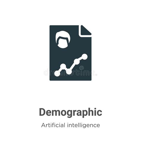 Demographic Vector Icon On White Background Flat Vector Demographic