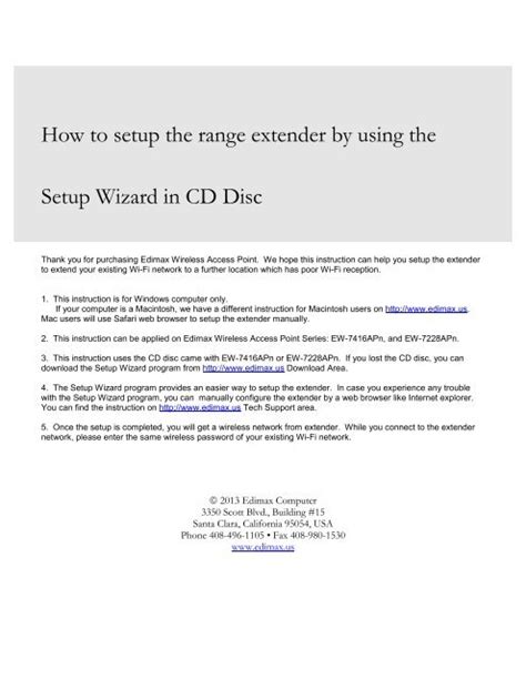 How To Setup Repeater Edimax Usa