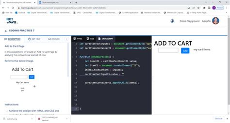 Aeasha Mahmood On Linkedin Day Javascript Coding Nxtwave