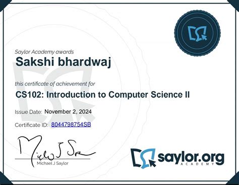 Sakshi Bhardwaj On Linkedin Computerscience Sayloracademy