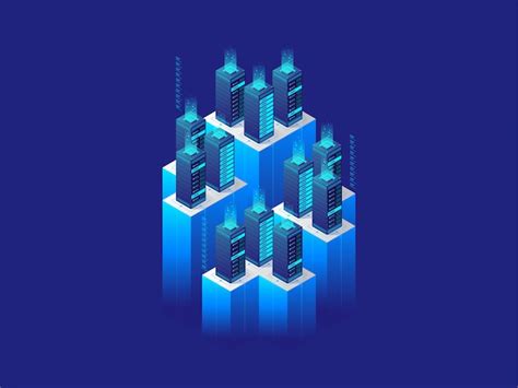 Premium Vector Technology Isometric Concept Illustration