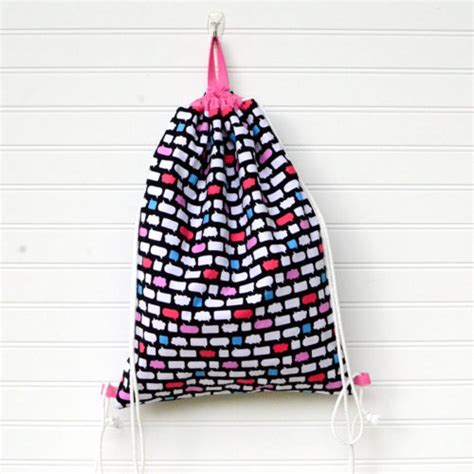 Easy DIY Drawstring Backpack Sewing Tutorial Orange Bettie