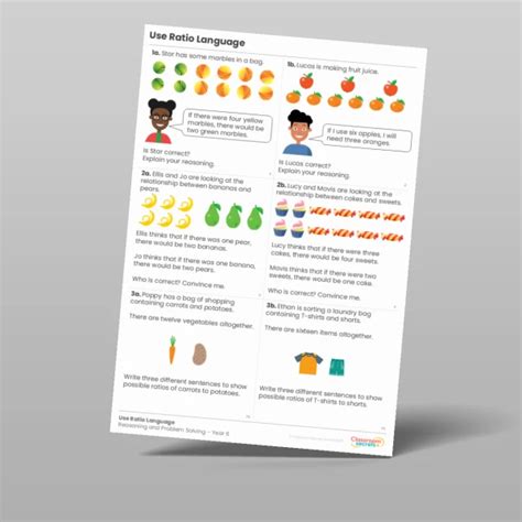 Year 6 Calculate Ratio Reasoning And Problem Solving Resource Classroom Secrets
