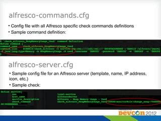 Monitoring Alfresco With Nagios Icinga PPT