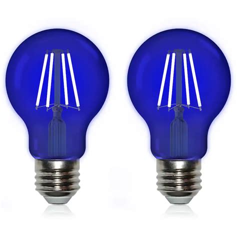 Paradigms Interiors A19 Glass Led Light Bulb Equivalent E26 Base Dimmable Color For Christmas