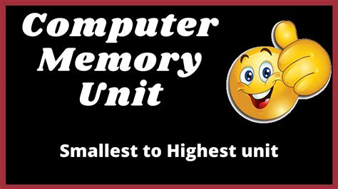 Highest Computer Memory Unit At William Everhart Blog