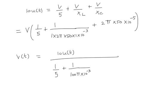 SOLVED A parallel RLC circuit with R Î L mH and C uF is excited by a current source of