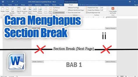 cara menghapus section break di word dengan mudah rintik sedu