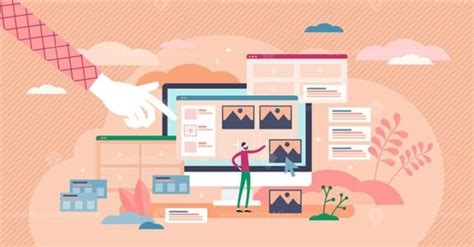 Building Website Project As Programming Homepage Process Tiny Person Concept Vectormine